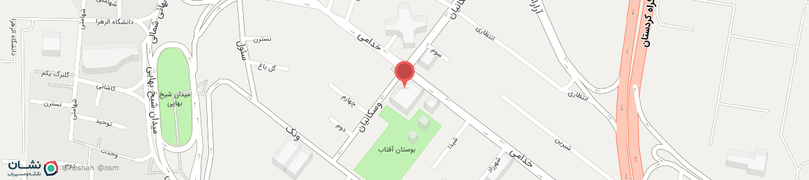 دفتر مرکزی بی ای تی پارس BAT Pars ونک، تهران - نقشه نشان