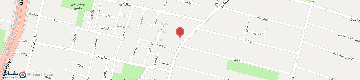 خیابان استاد حسن بنا شمالی تهران - نقشه نشان
