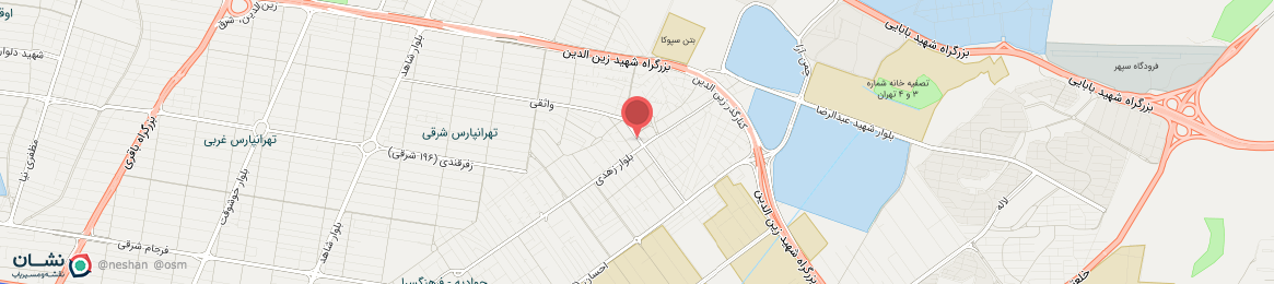 محله خاک سفید - گلشن تهران - نقشه نشان